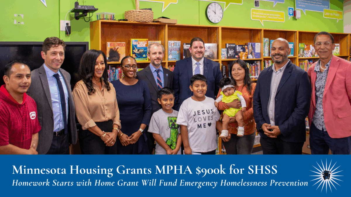 Minnesota Housing Grants MPHA $900k for Stable Homes Stable Schools
